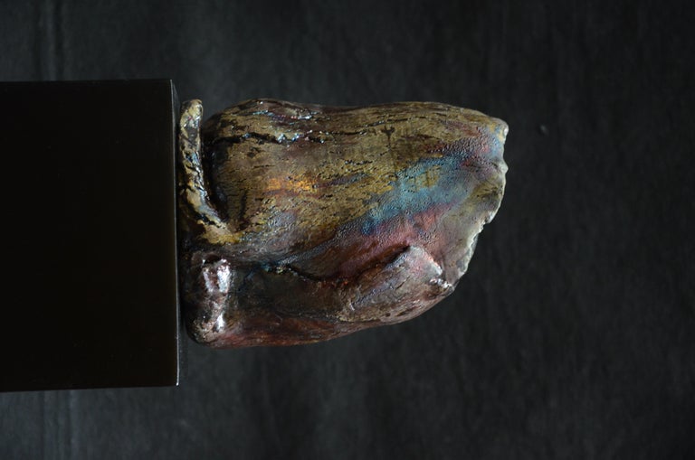 Raku Skin Sculpture by Vica Ceramica For Sale at 1stDibs
