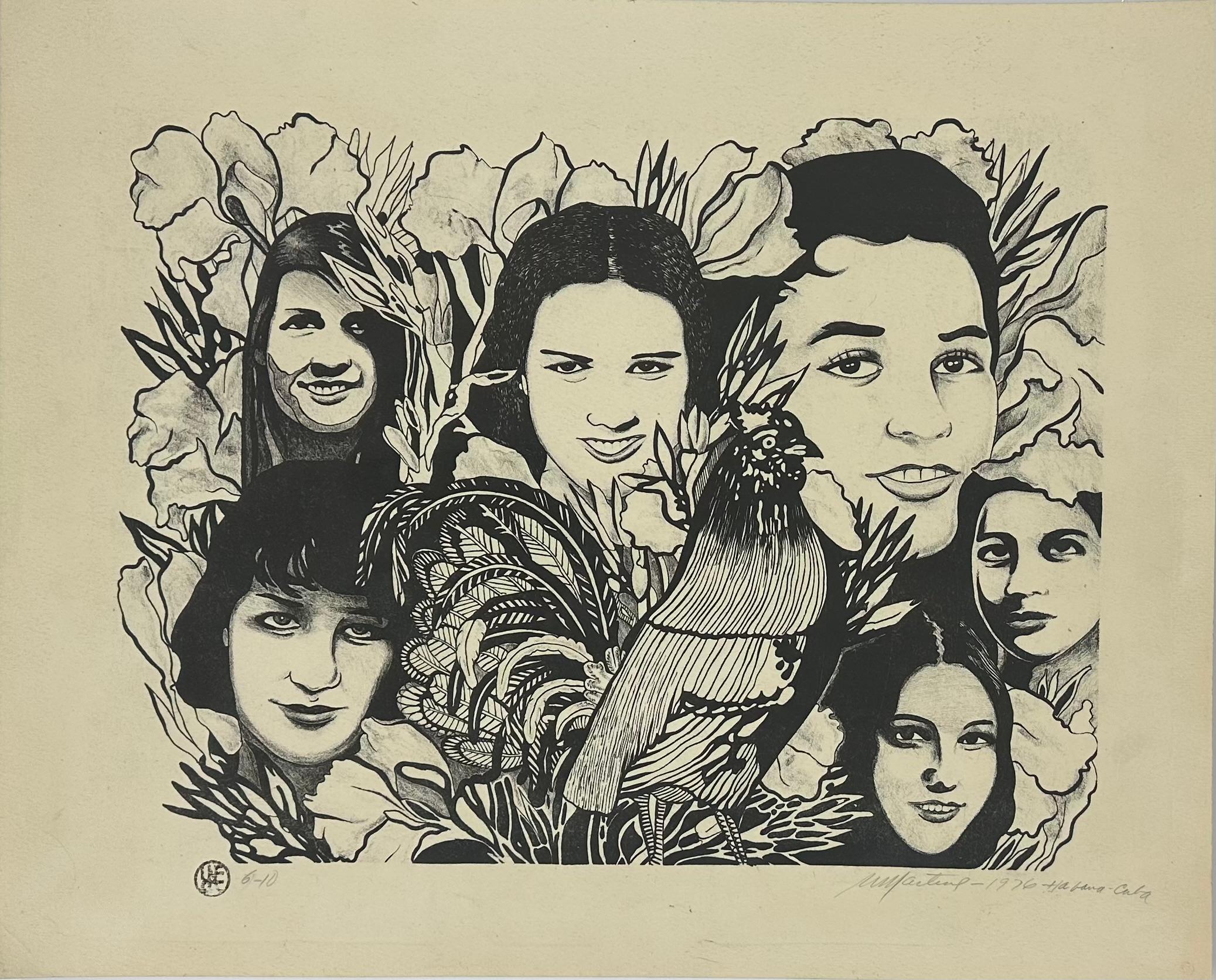Raúl Martínez - Raul Martinez, Cuban, silkscreen, 1976 For Sale at 1stDibs