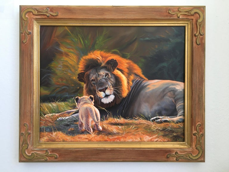 Ralf Vieweg - Hallo Papa - photorealistic animal painting For Sale at ...