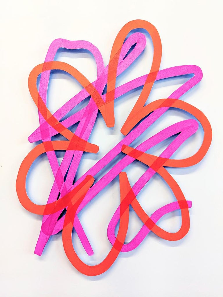 Ralph Anderson - "Flower IX (Orange/Magenta)," Acrylic on Aluminium ...