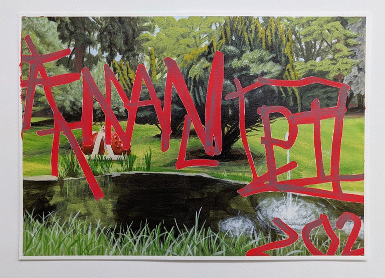 Ralph Anderson - "PT (Sketch)" Acrylic on Paper Piece by Ralph Anderson ...