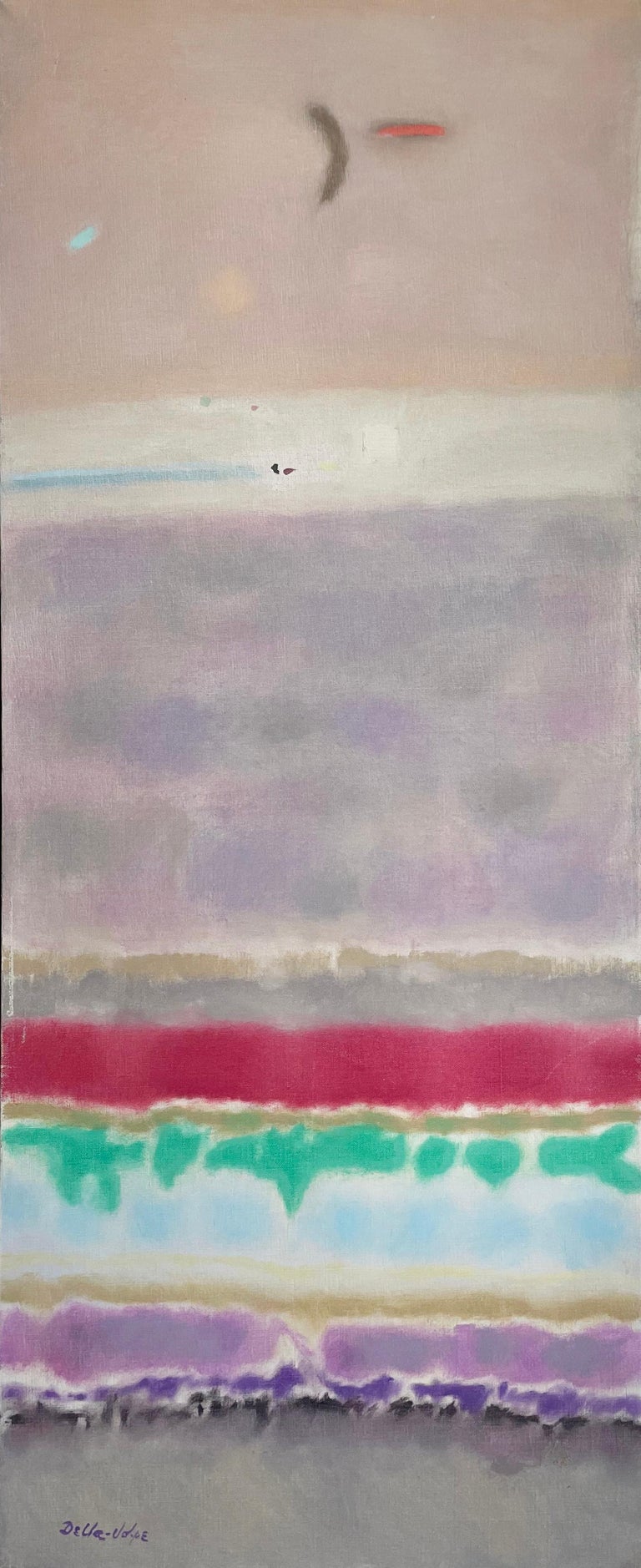 Ralph Della-Volpe - Distant Beach, sea and sky For Sale at 1stDibs