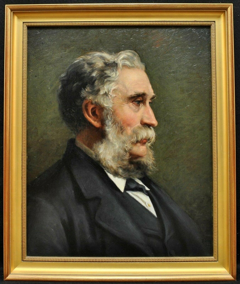 Ralph Hedley - Portrait of a Gentleman - 19th Century English Oil on ...