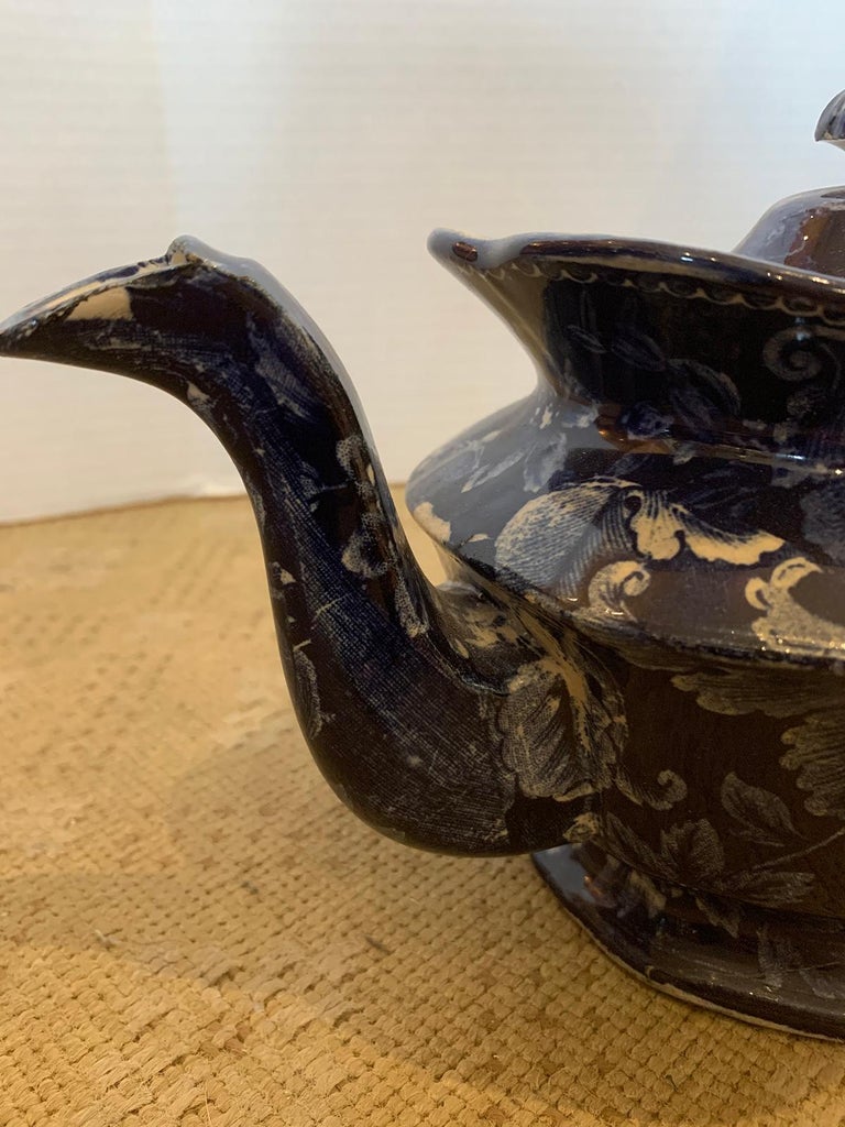 Ralph and James Clews Marked English Staffordshire Transferware Teapot ...