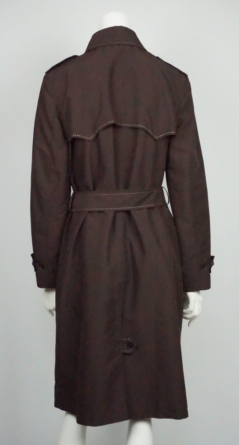 Ralph Lauren BL Brown Rain Coat For Sale at 1stDibs