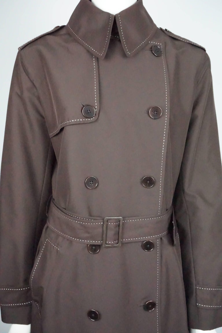 Ralph Lauren BL Brown Rain Coat For Sale at 1stDibs