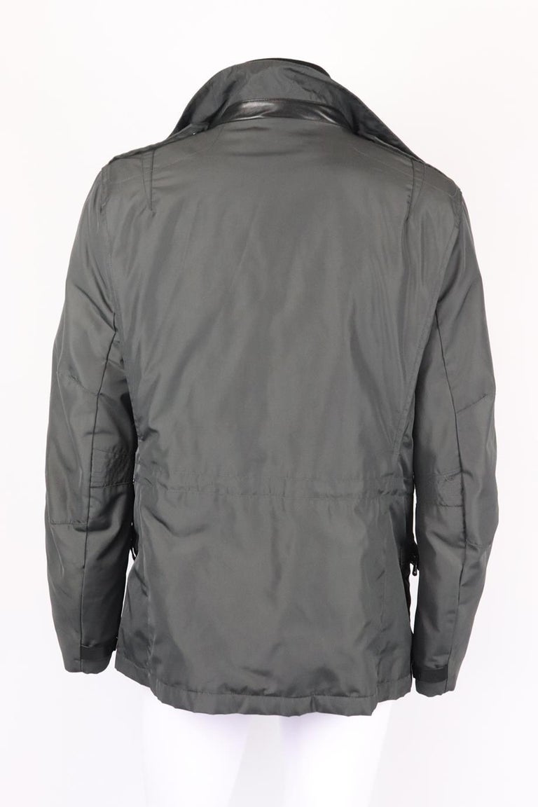 Ralph Lauren Black Label Men's Leather Trimmed Shell Utility Jacket ...