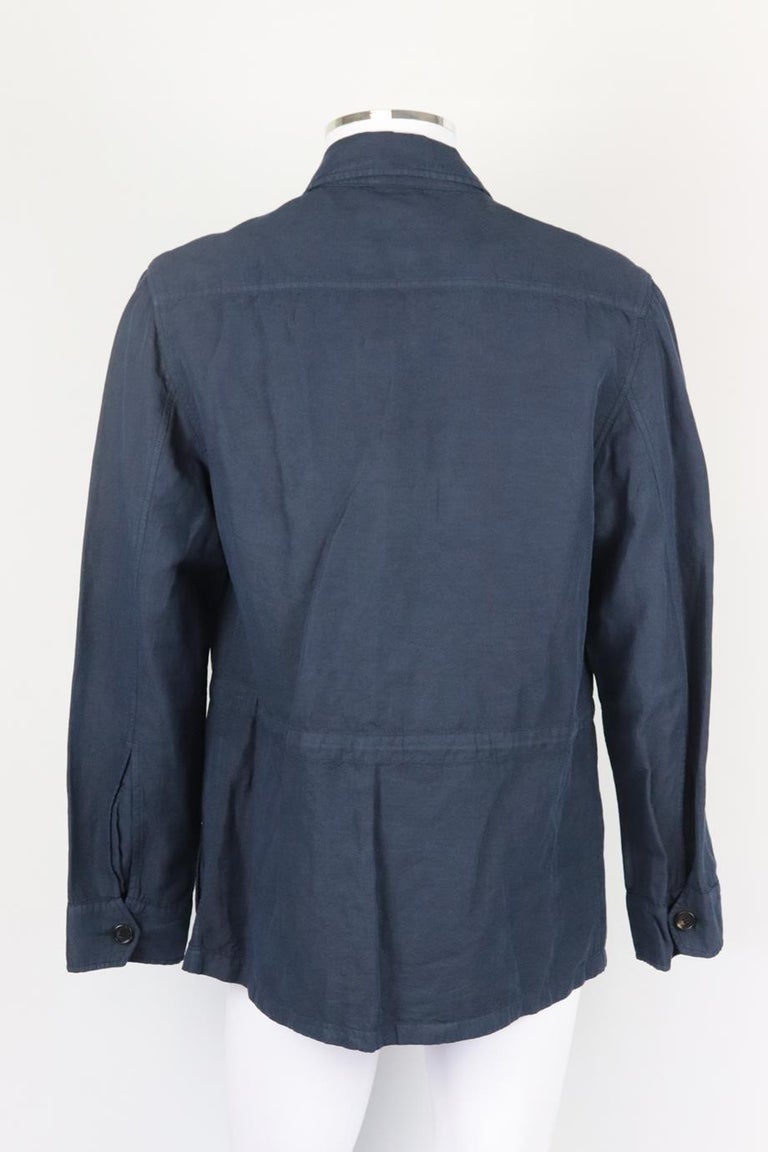 Ralph Lauren Black Label Men's Linen And Cotton Blend Utility Jacket ...