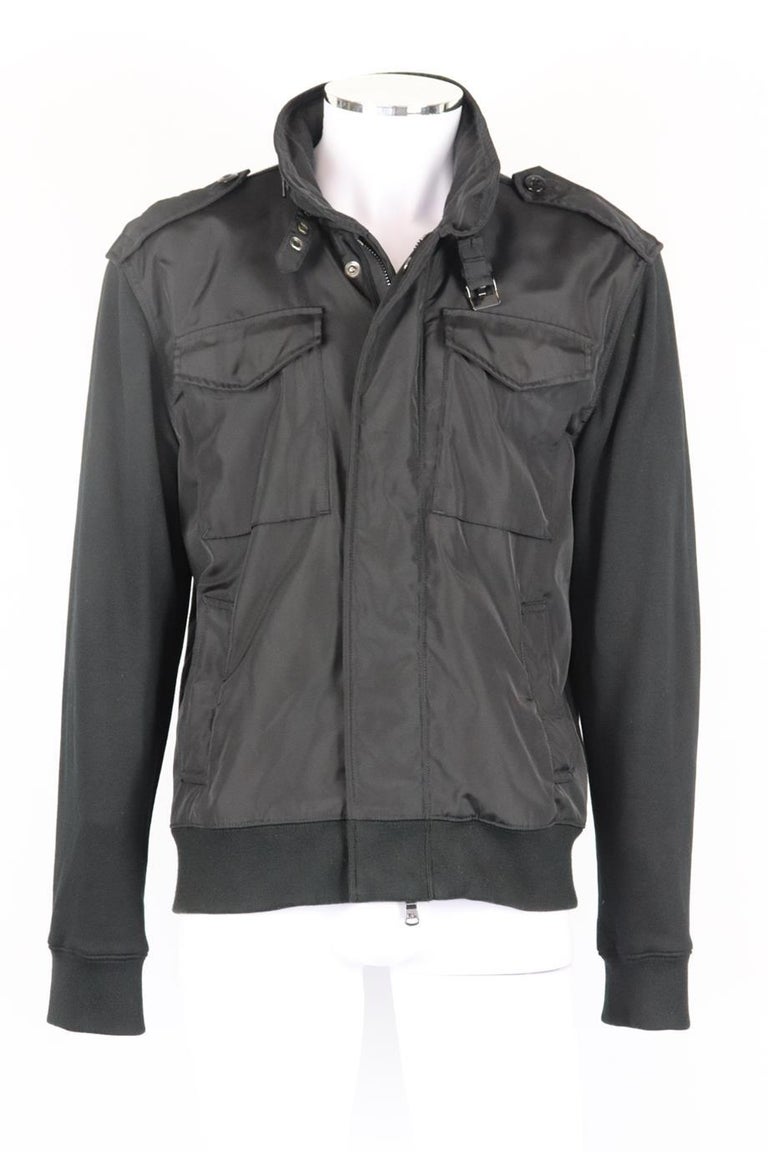Ralph Lauren Black Label Men's Shell Paneled Cotton Jersey Jacket Large ...