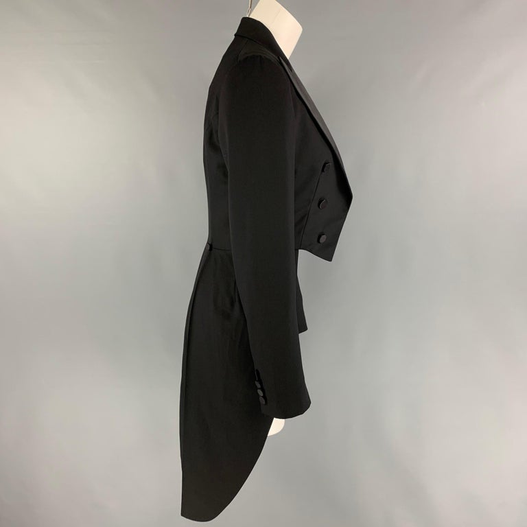 RALPH LAUREN Black Label Size 4 Black Wool Tails Jacket Blazer For Sale ...