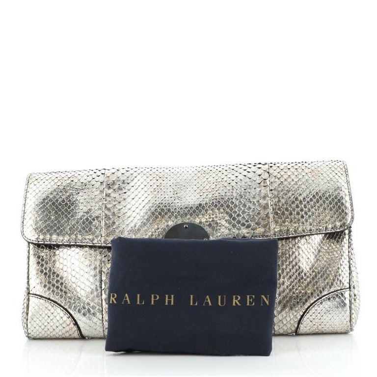 Ralph Lauren Collection Ricky Clutch Python at 1stDibs