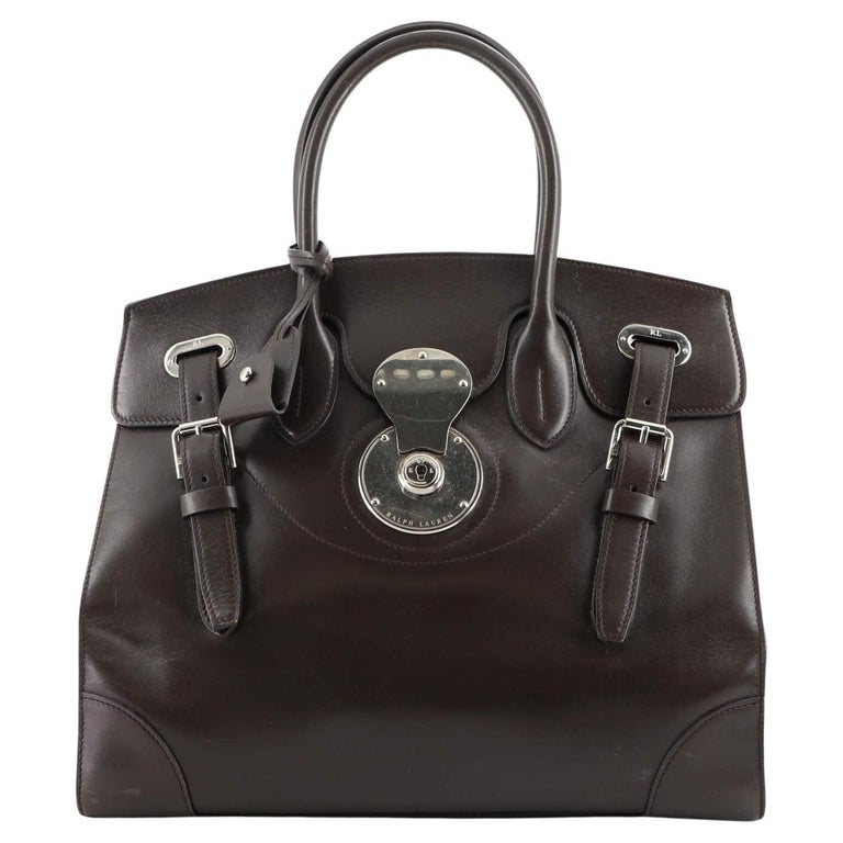 Ralph Lauren Collection Ricky Satchel Leather 33 at 1stDibs