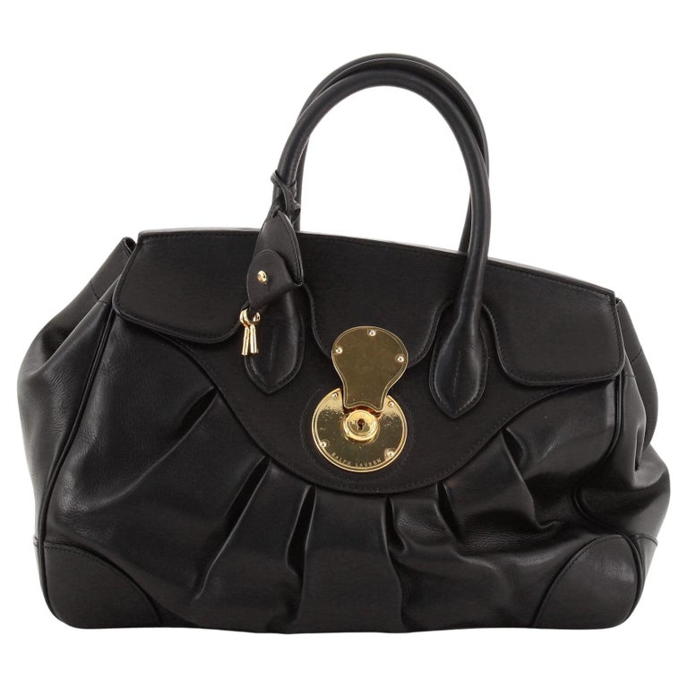 Ralph Lauren Collection Ricky Satchel Pleated Leather at 1stDibs