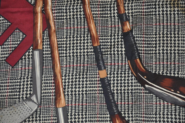 Ralph Lauren Elegant and Wonderfully Detailed "The Art Of Golf" Silk ...