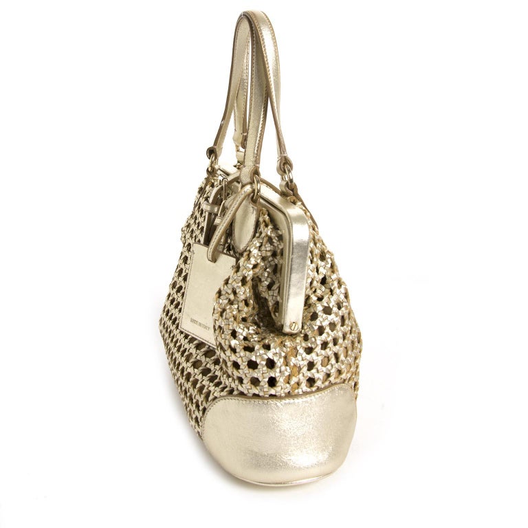 Ralph Lauren Gold Top Handle Bag For Sale at 1stDibs | ralph lauren ...