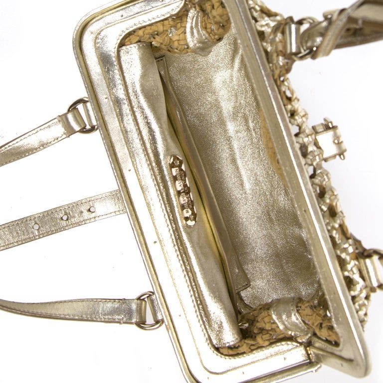 Ralph Lauren Gold Top Handle Bag For Sale at 1stDibs | ralph lauren ...