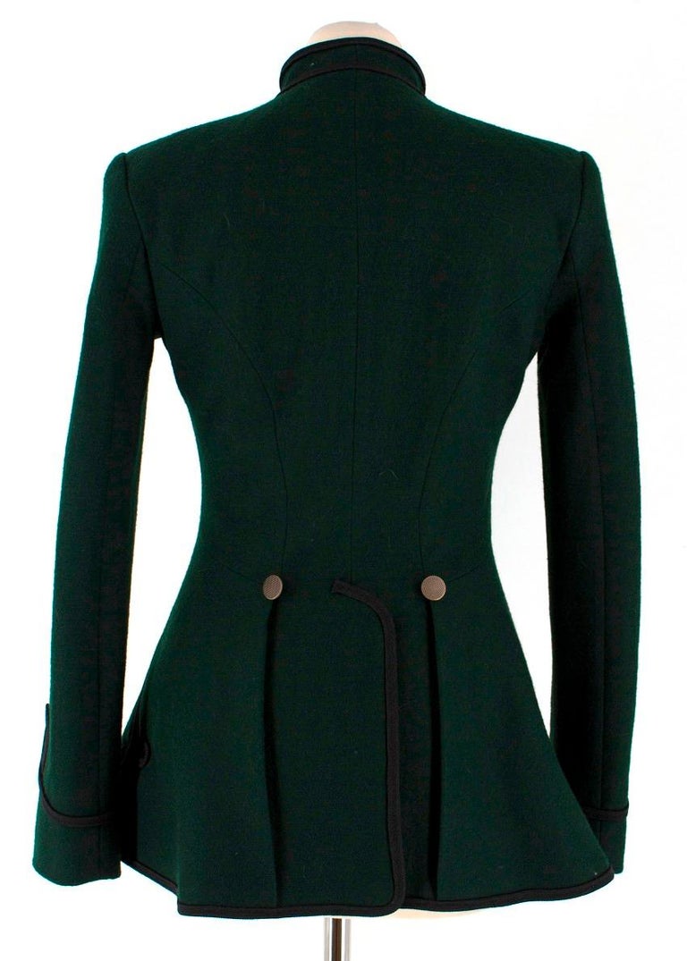 Ralph Lauren Green Wool Military Jacket US 6 at 1stDibs | ralph lauren ...