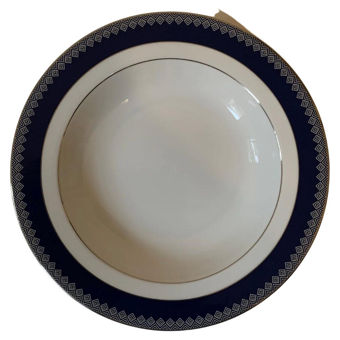Ralph Lauren Hastings Ebony Rim Soup Bowls, Set of 8 at 1stDibs