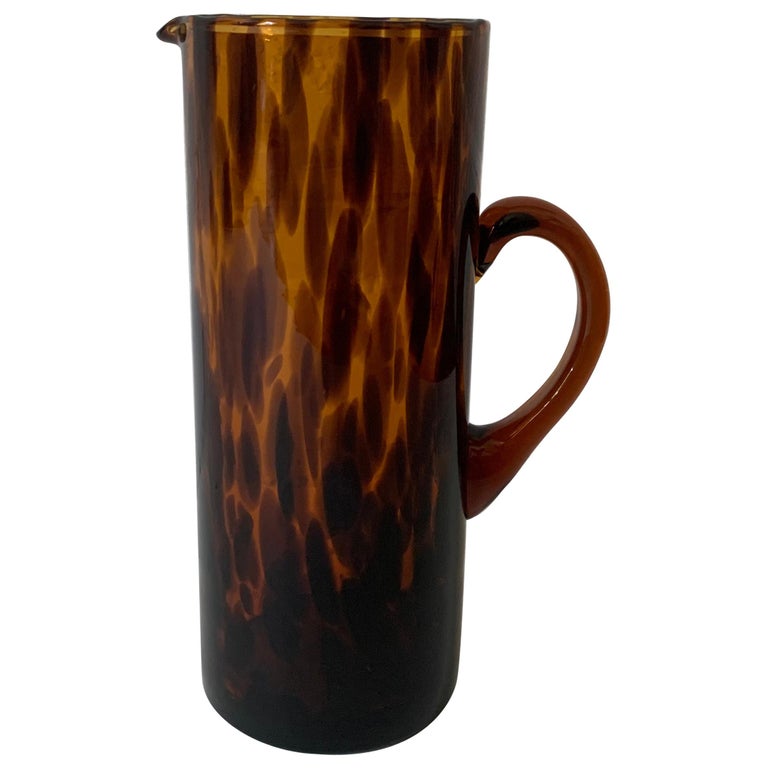 Ralph Lauren Kendrick Tortoiseshell Glass Pitcher For Sale at 1stDibs