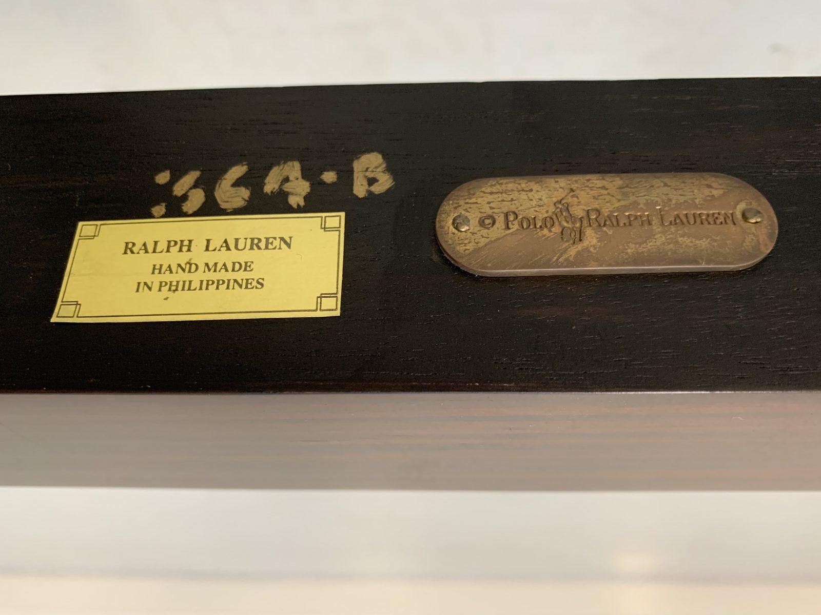 Ralph Lauren “Mercer Street” Dining Table Desk in Rosewood and Glass ...