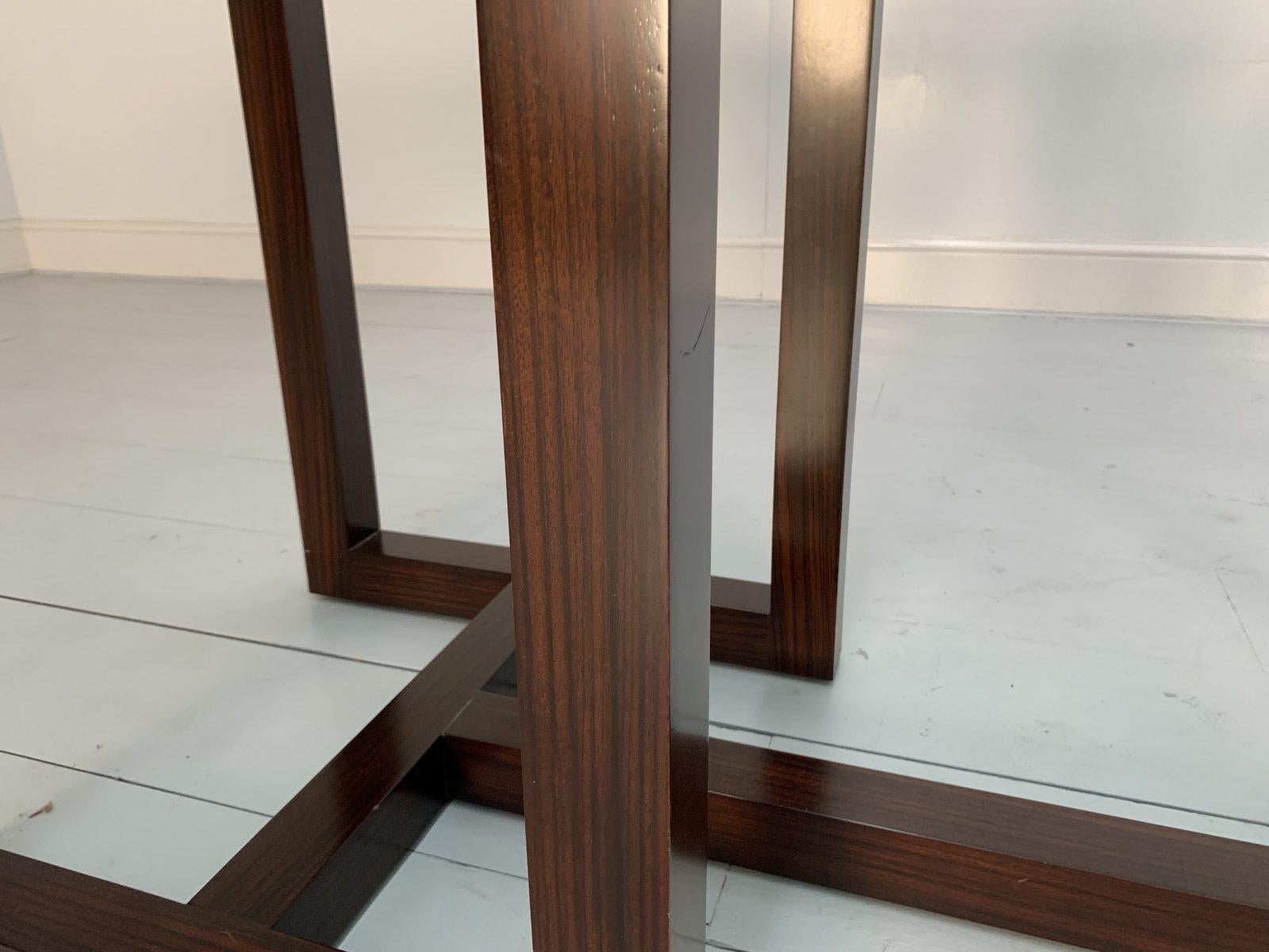 Ralph Lauren “Mercer Street” Dining Table Desk in Rosewood and Glass ...