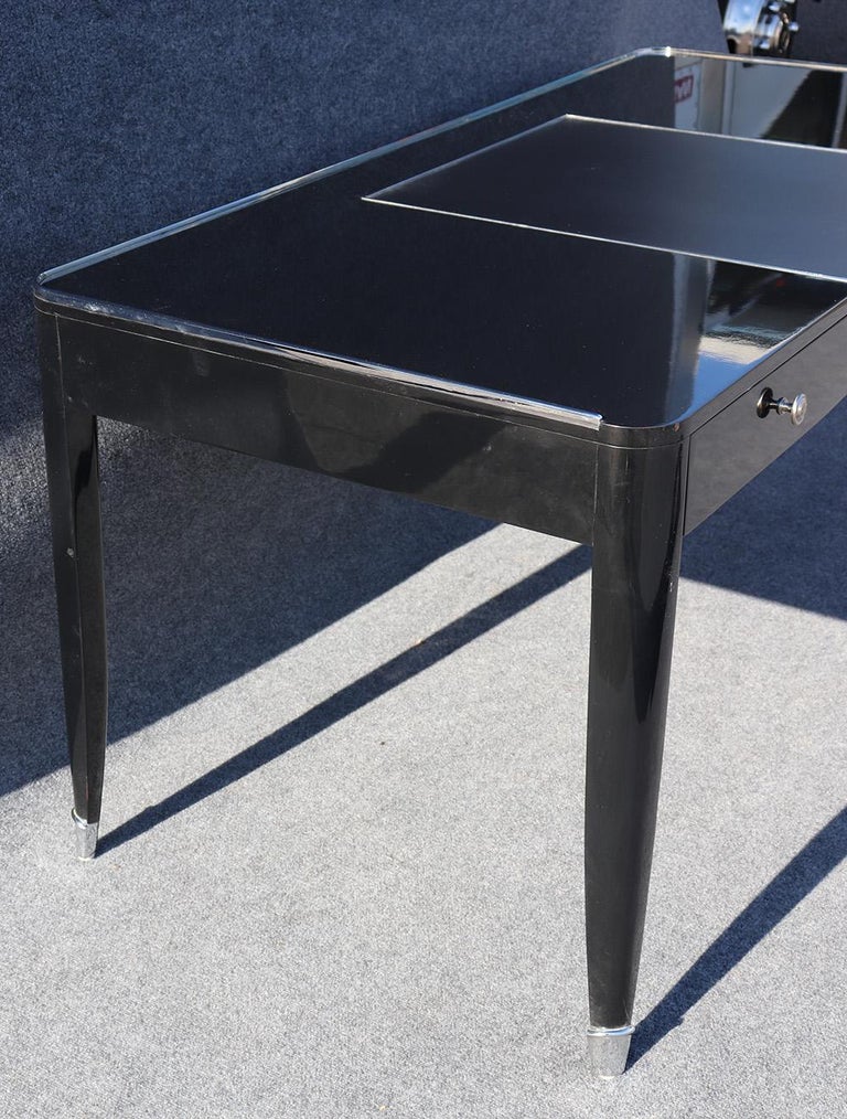 Black Ralph Lauren One Fifth Paris Bureau Plat Writing Table Desk at ...