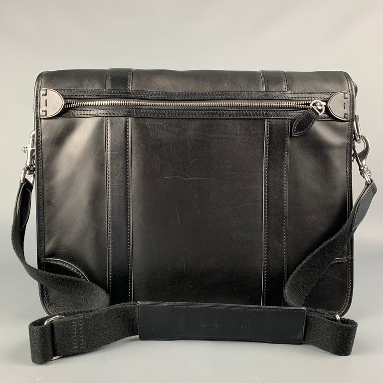 RALPH LAUREN Purple Label Black Leather Briefcase For Sale at 1stDibs