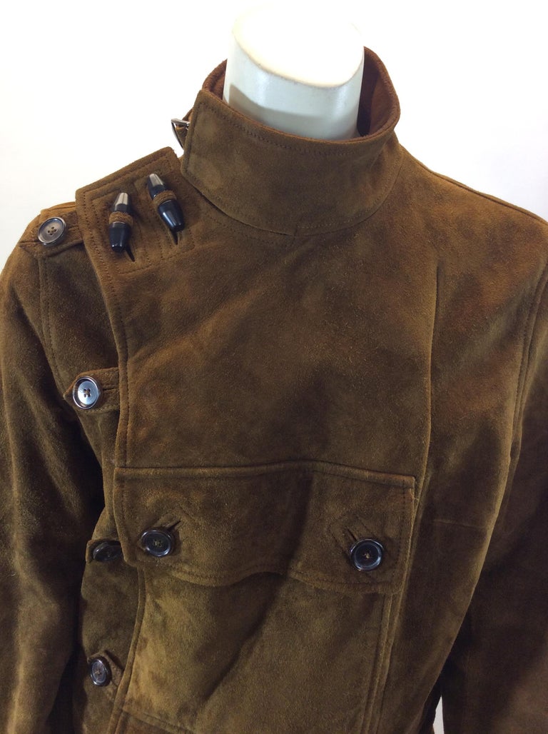 Ralph Lauren Purple Label Brown Suede Jacket For Sale at 1stDibs ...