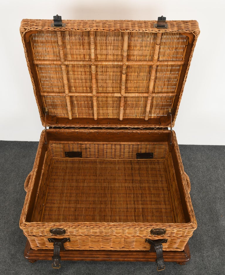 Ralph Lauren Wicker Trunk Coffee Table at 1stDibs