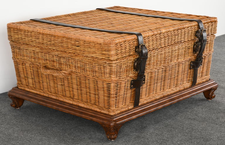 Ralph Lauren Wicker Trunk Coffee Table at 1stDibs