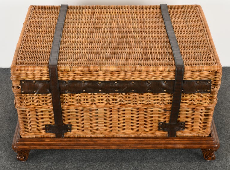 Ralph Lauren Wicker Trunk Coffee Table at 1stDibs