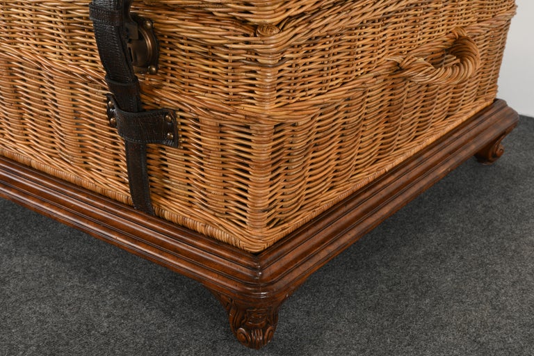 Ralph Lauren Wicker Trunk Coffee Table at 1stDibs
