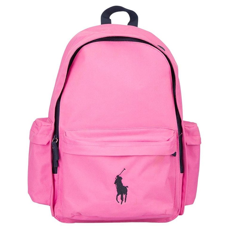 Ralph Lauren Women's Polo Ralph Lauren Pink Multi Pocket Backpack For ...