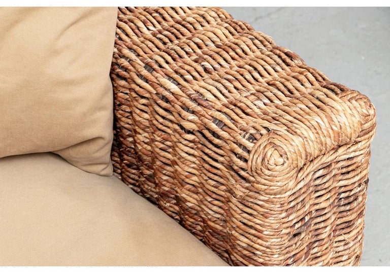 Ralph Lauren Woven Rope Three Seat Sofa For Sale at 1stDibs