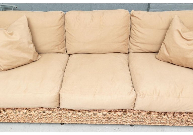 Ralph Lauren Woven Rope Three Seat Sofa For Sale at 1stDibs