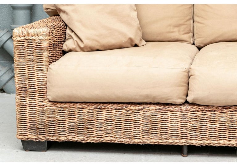 Ralph Lauren Woven Rope Three Seat Sofa For Sale at 1stDibs