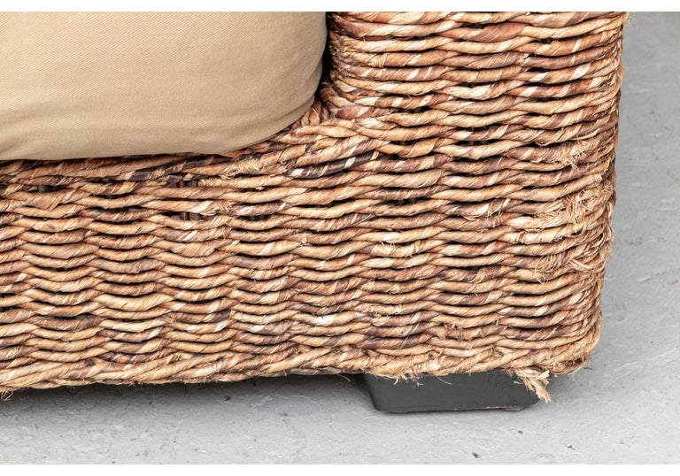 Ralph Lauren Woven Rope Three Seat Sofa For Sale at 1stDibs