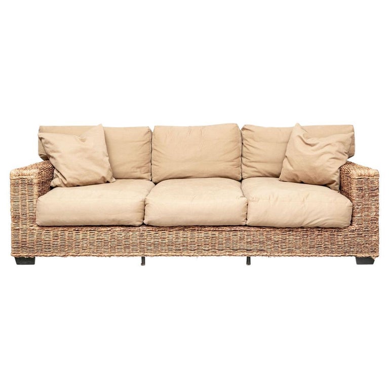 Ralph Lauren Woven Rope Three Seat Sofa For Sale at 1stDibs
