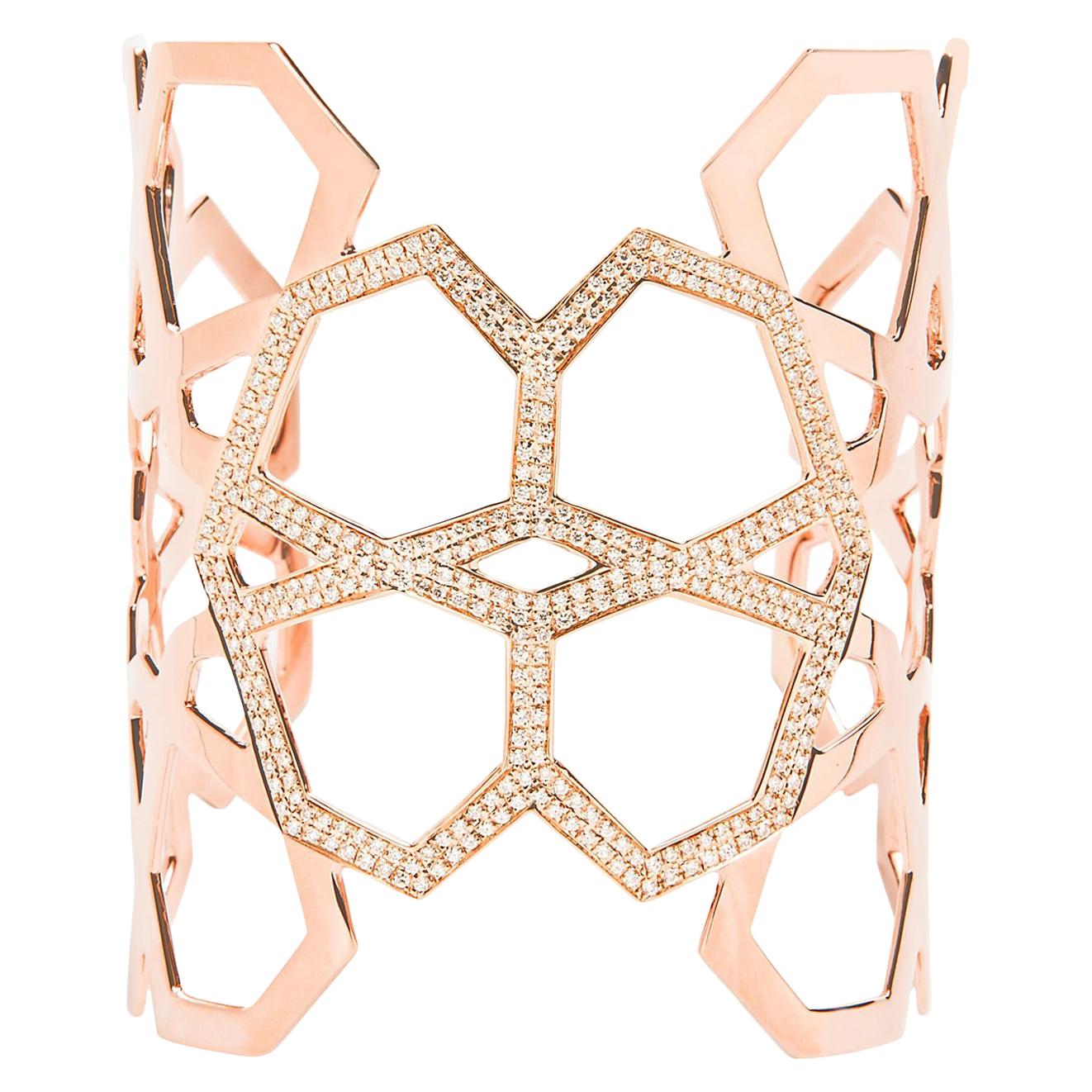 Diamond Gold Cuff at 1stDibs