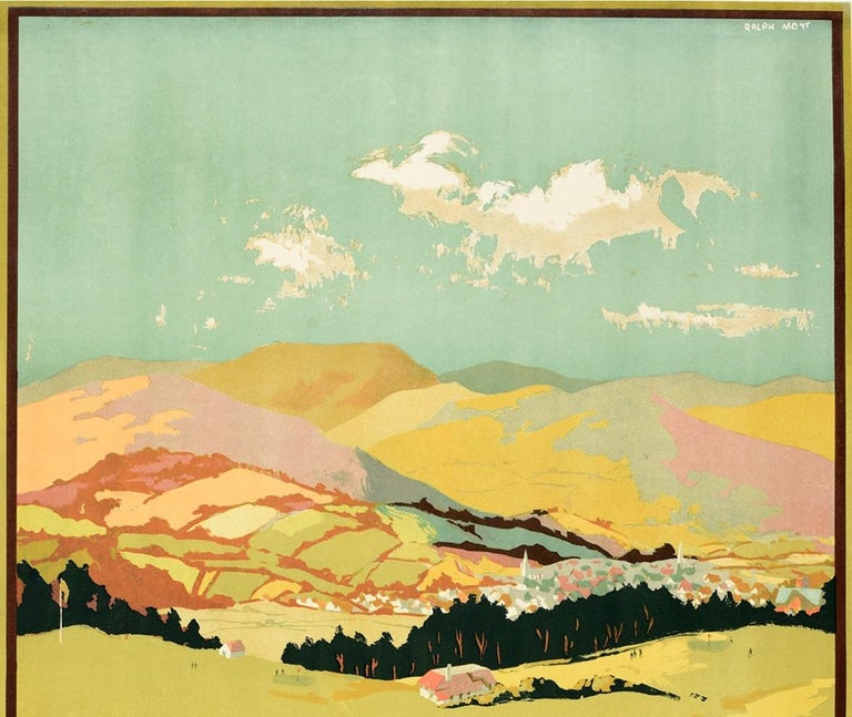 Ralph Mott - Original Vintage Poster For Moffat Dumfries Scotland Spa ...