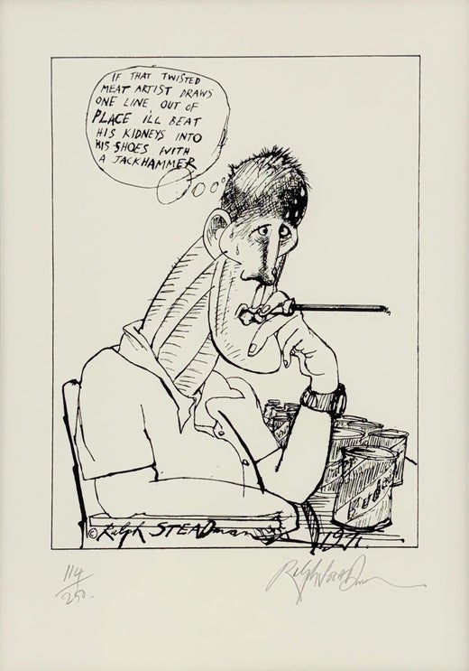 Ralph Steadman - Where The Buffalo Roam Poster Signed by Hunter S ...