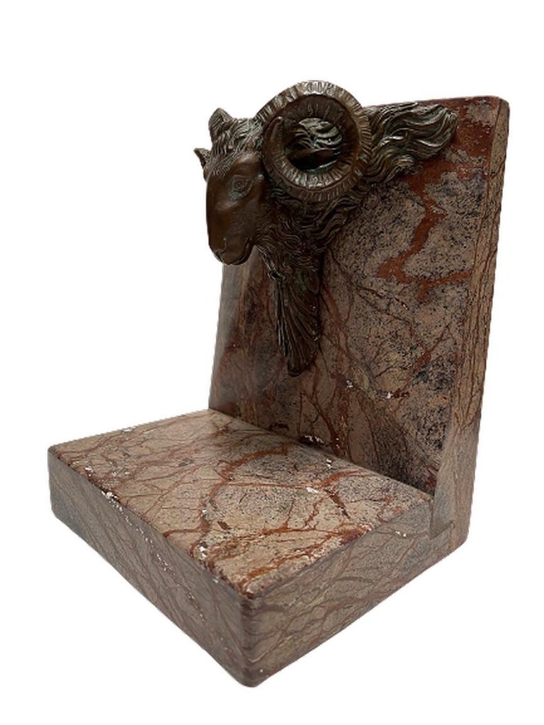 Ram Head Bookends at 1stDibs