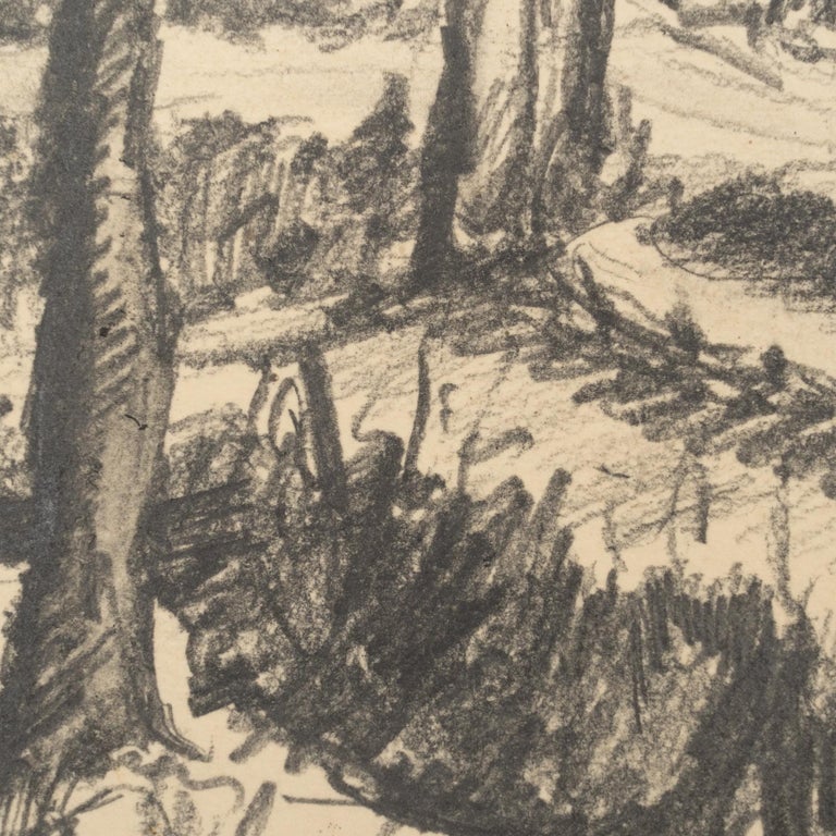 Ramon Duran Font Drawing, circa 1960 For Sale at 1stDibs