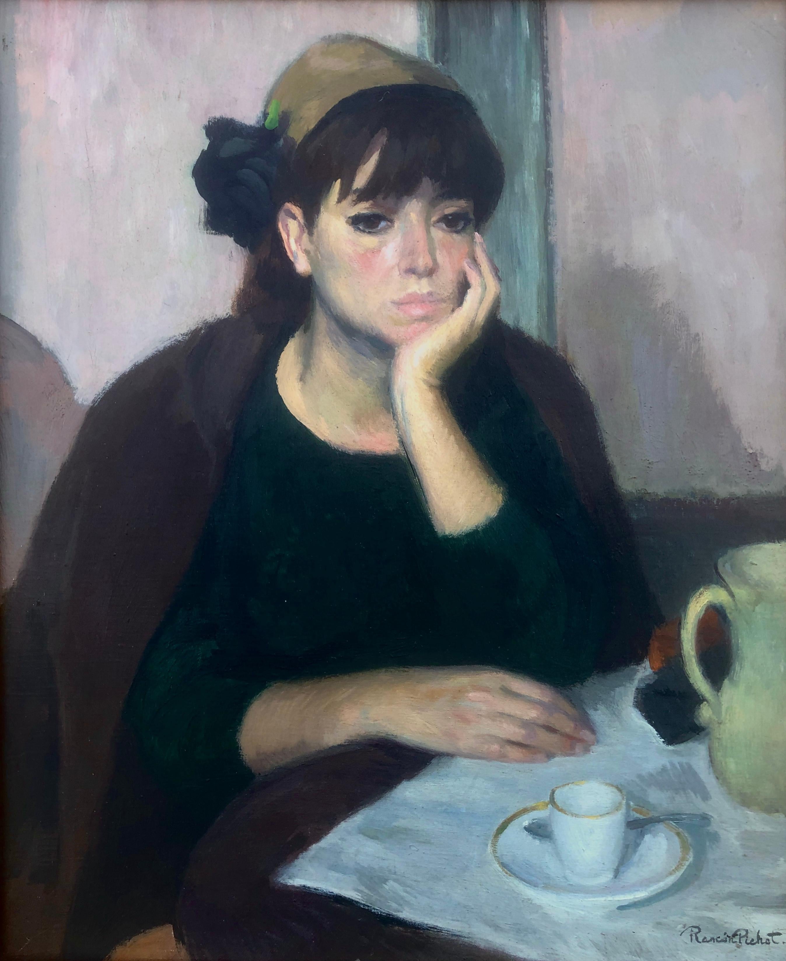 Ramon Pichot i Soler - Mujer melancólica óleo sobre lienzo en venta en ...