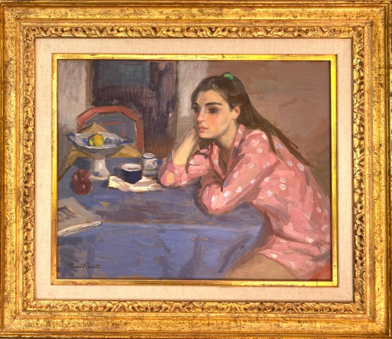 Ramon Pichot i Soler - “Pink Polka-Dot Dress” For Sale at 1stDibs