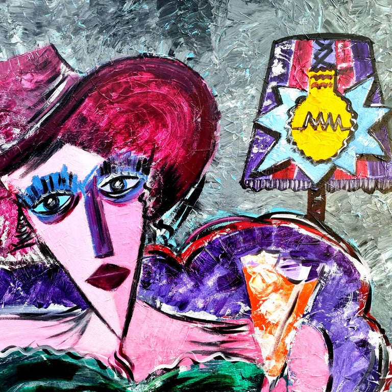 Ramon Poch - 93. ISABEL 120 x 120 cm original acrylic painting For Sale ...