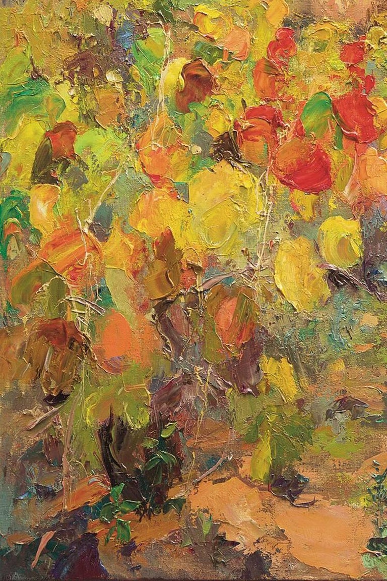 Ramon Vilanova - El Sol Funde Amarillo Dorado Sobre el Paisaje at 1stDibs
