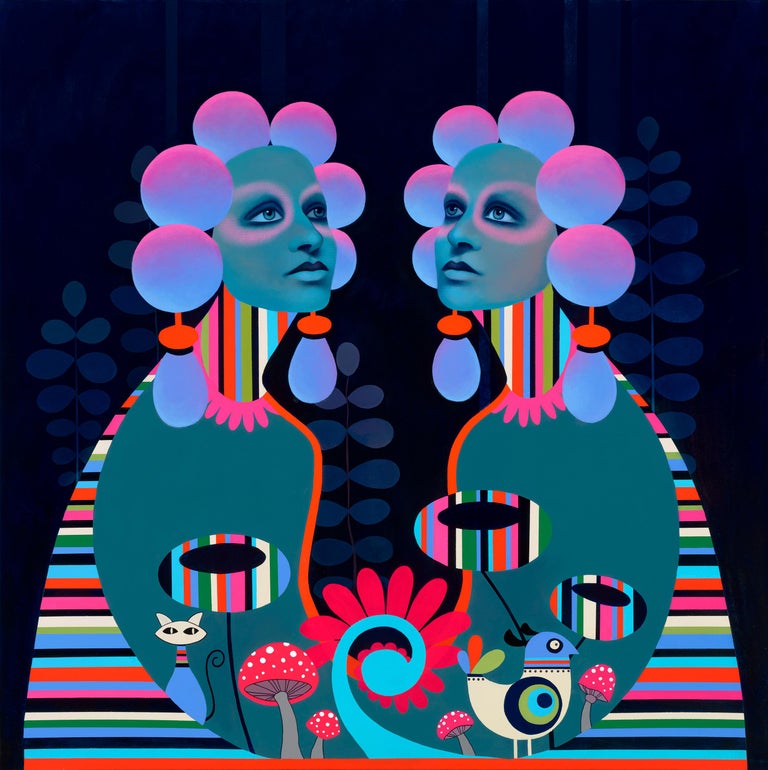 Ramona Nordal – Moxi-Twins, abstrakte Pop-Art-Figuren, Muster aus den ...
