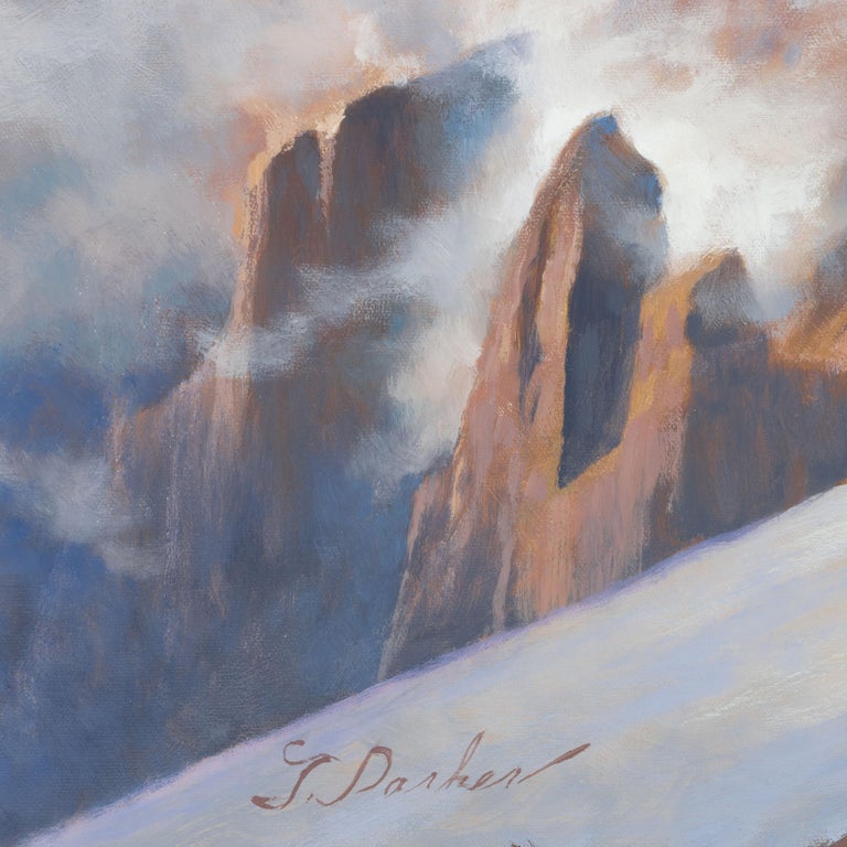 "Rams of the Wind River" Original Oil Painting by Greg Parker For Sale ...