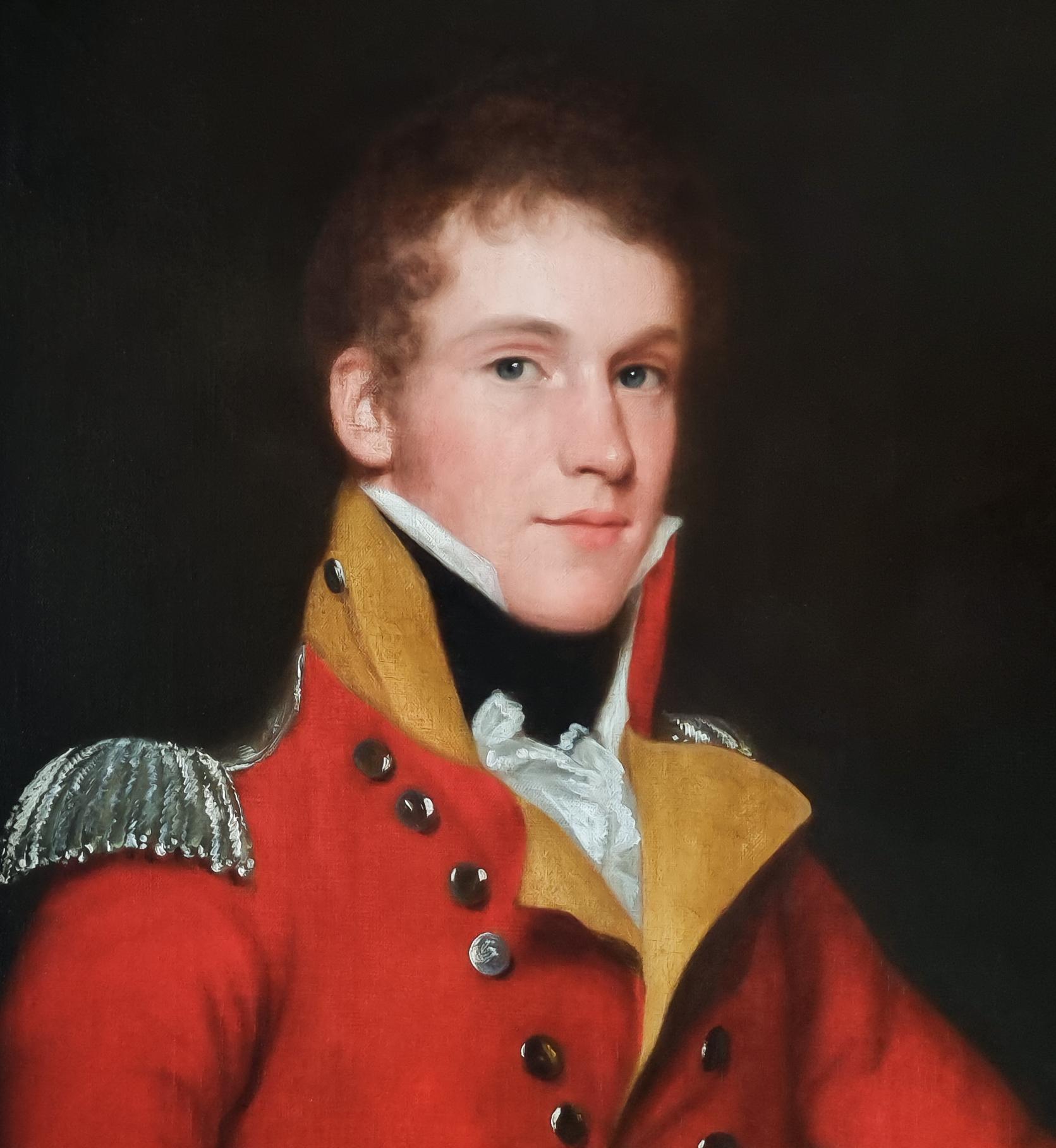 Regency Portrait of an Officer in Uniform c.1815, Gentleman, British Military at 1stDibs